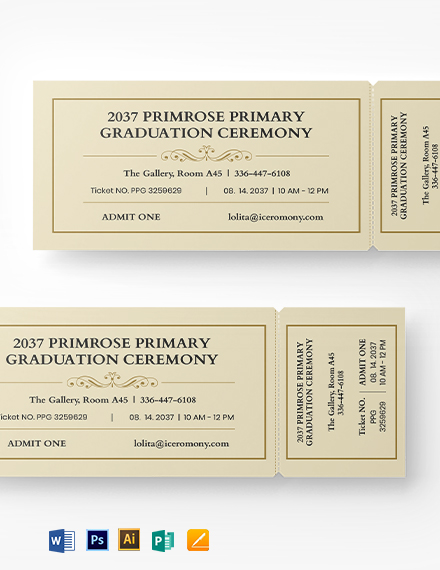 FREE Graduation Ticket Template Download In Word Google Docs Excel 