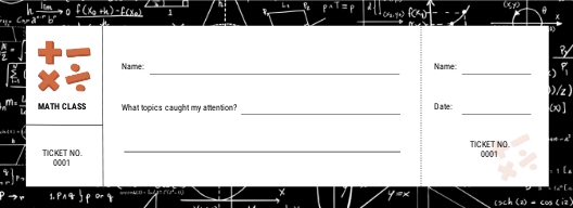 Social Media Exit Ticket Template
