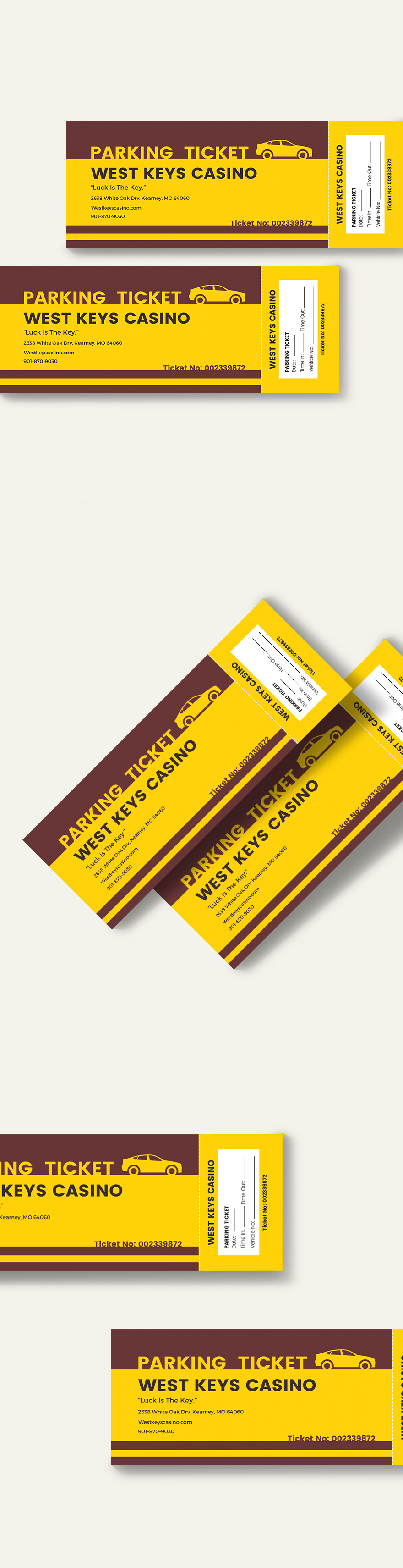 Free Valet Parking Ticket Template - Illustrator, Word, Apple Pages ...