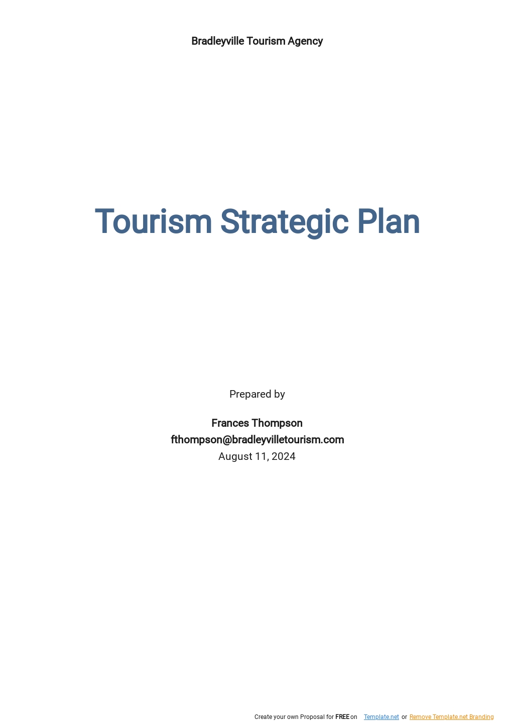 Free Sample Sales Plan Template