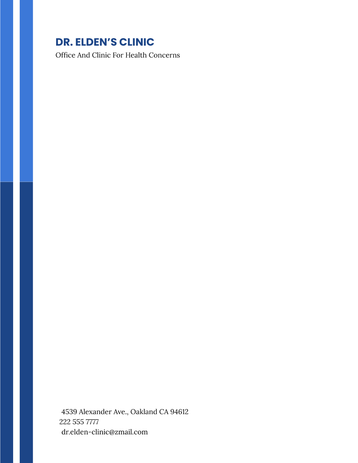 Free Physician Letterhead Templates Editable And Printable