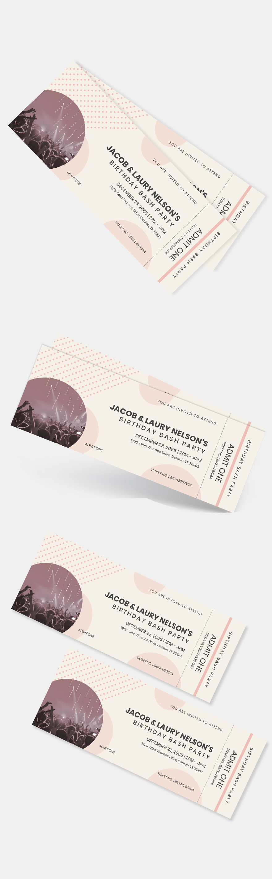 Special Party Ticket Template - PSD | Template.net