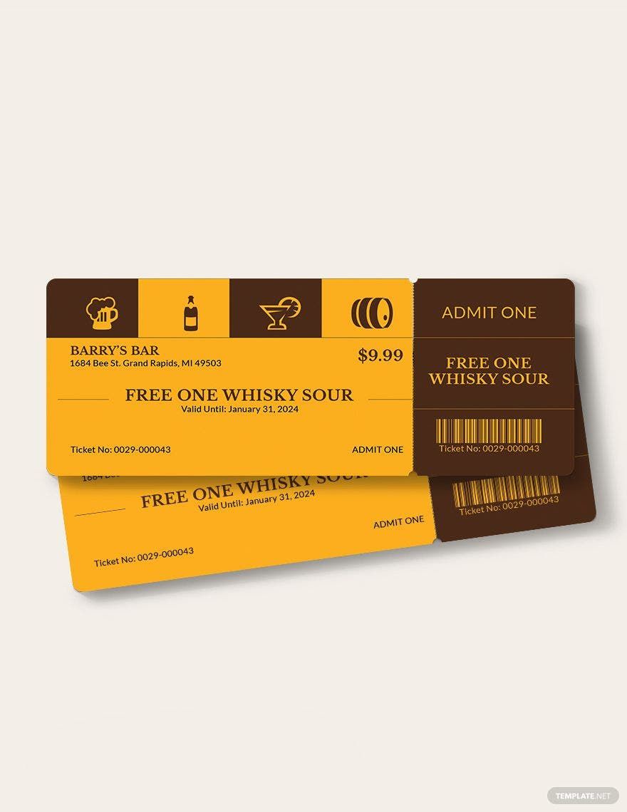 Free Editable Drink Templates In Word To Download