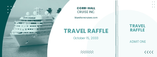 Cruise Raffle Ticket Template