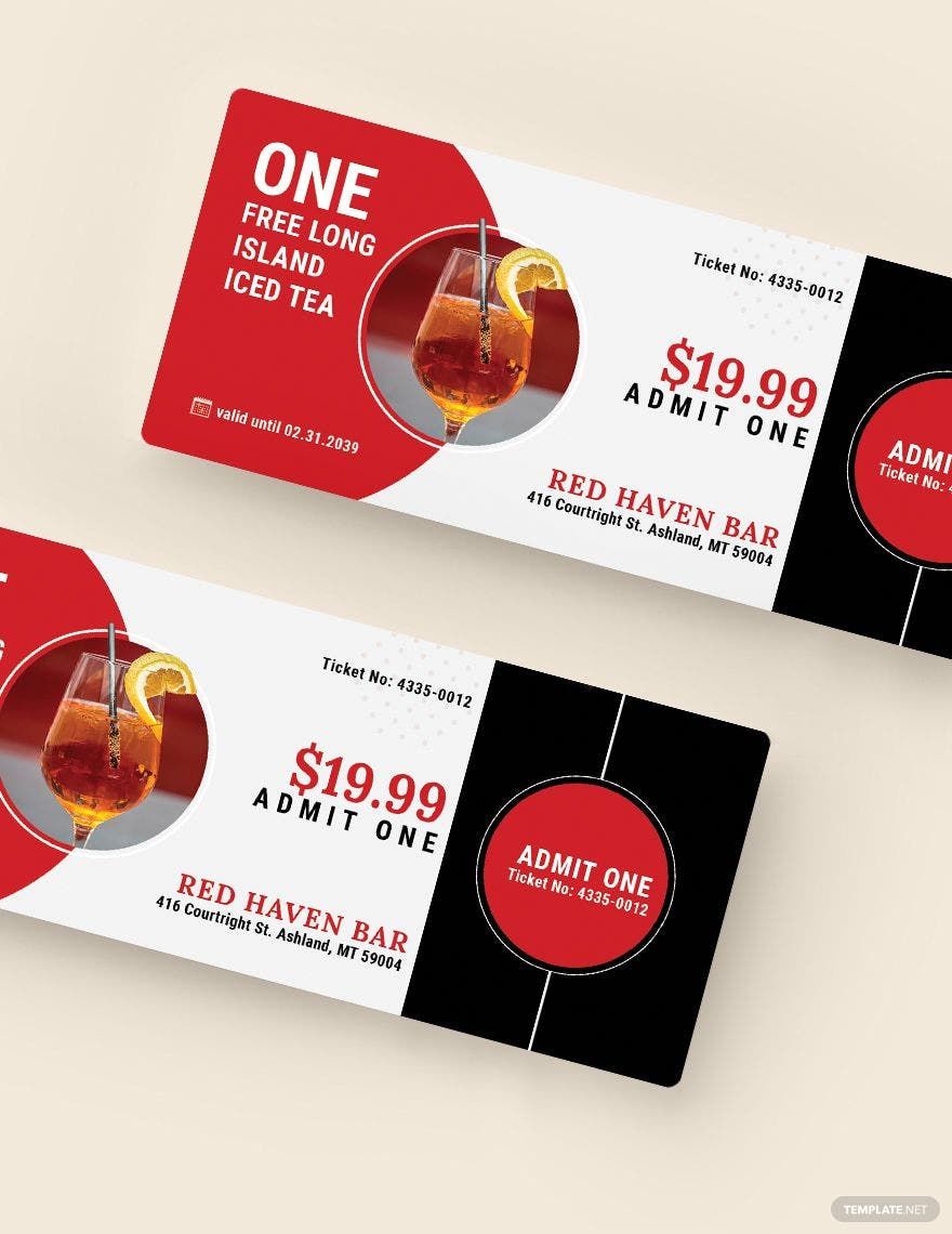 Free Editable Drink Templates In Word To Download