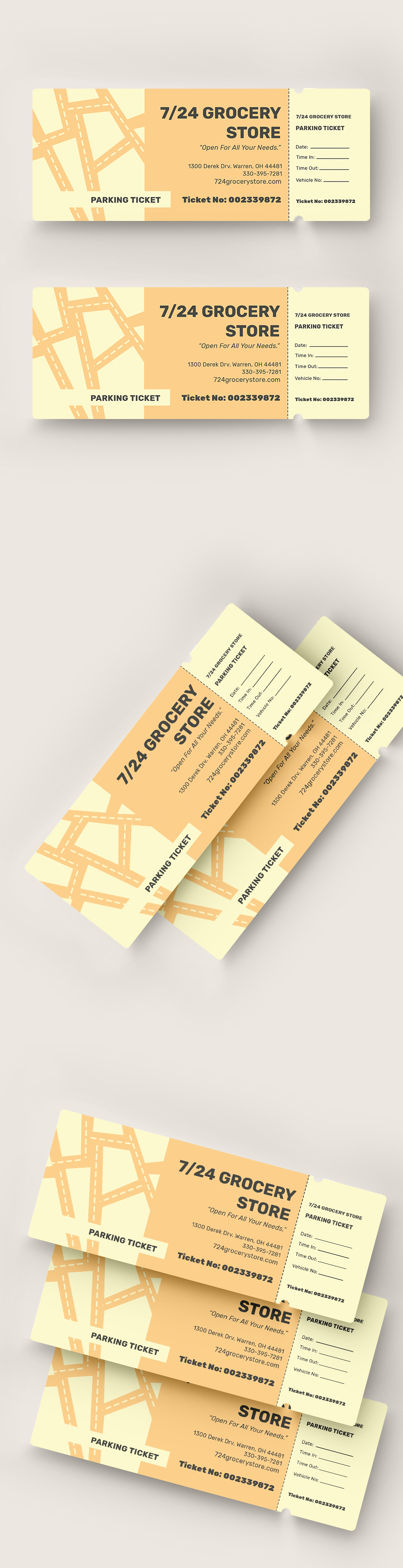 Car Parking Ticket Template - Illustrator, PSD | Template.net