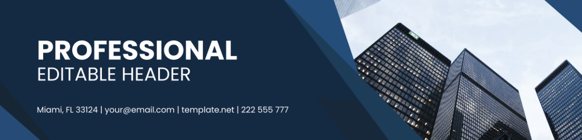 Professional Editable Header - Edit Online & Download Example