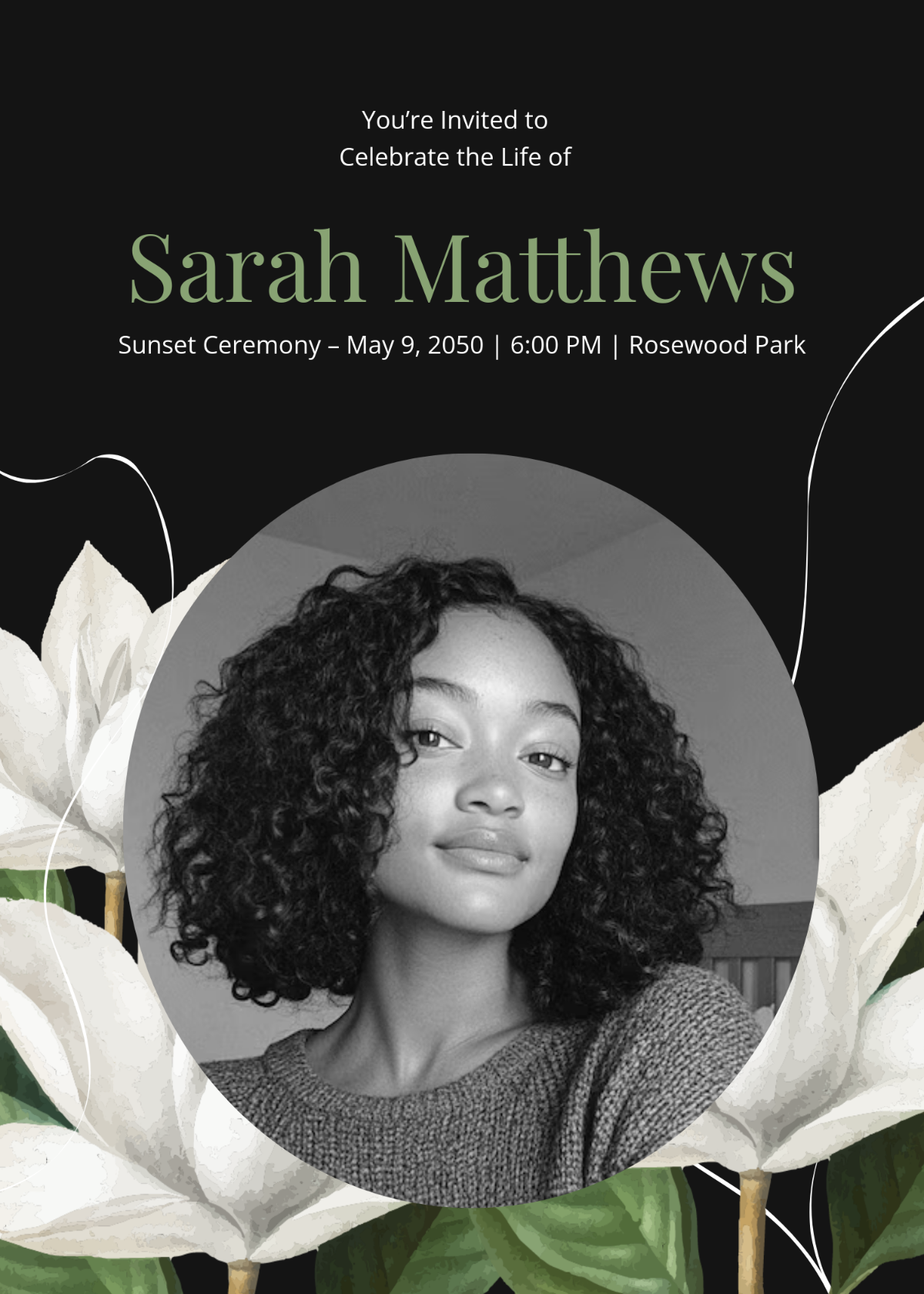 Free Short Obituary Template To Edit Online