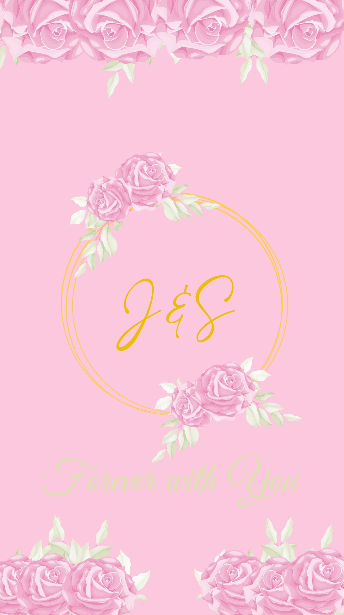 Wedding Backdrop Mobile Wallpaper Template Edit Online Download