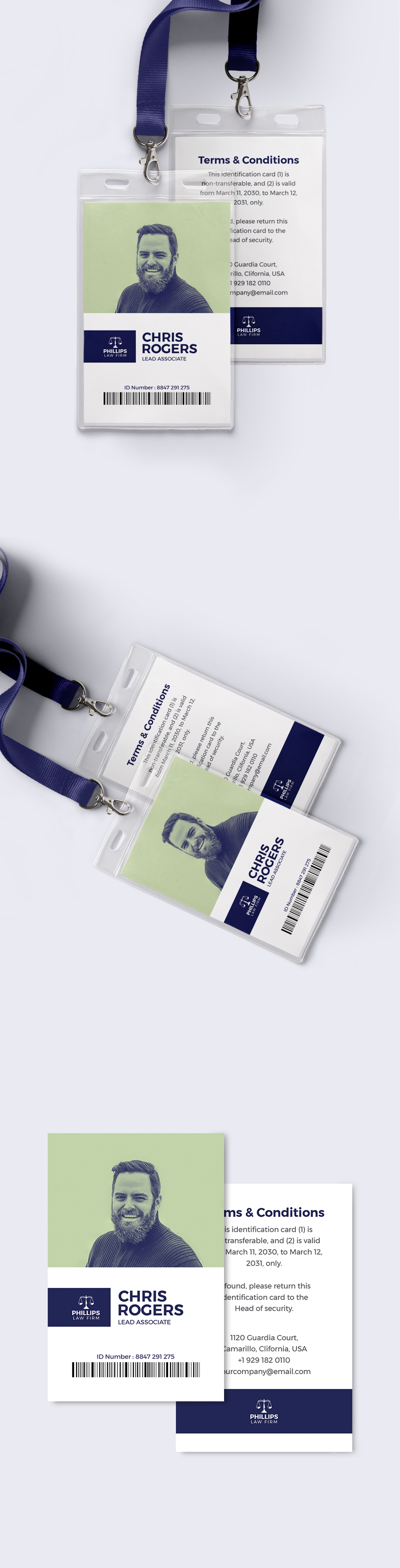 Legal Investigation ID Card Template - Illustrator, Word, Apple Pages ...