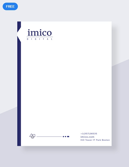 IT Startup Company Letterhead Template - Edit Online & Download Example ...