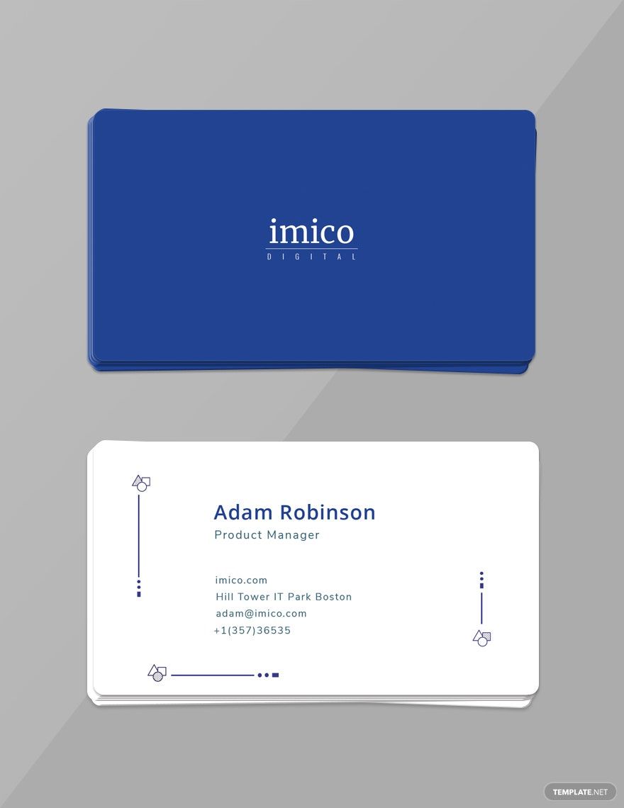 Corporate Business Card Template - Google Docs, Illustrator, Word ...