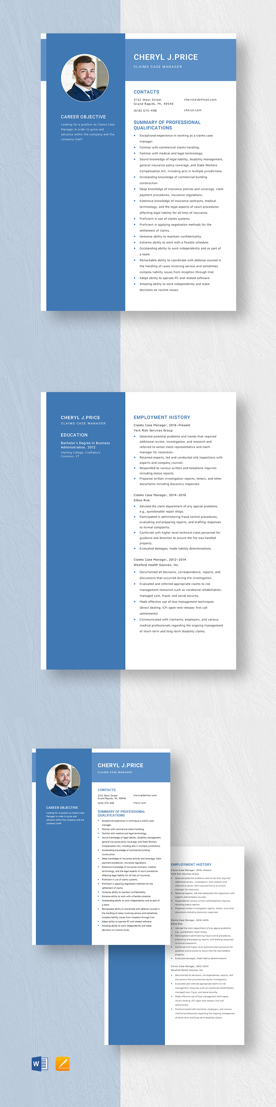 Free Fabrication Manager Resume Template - Word, Apple Pages | Template.net