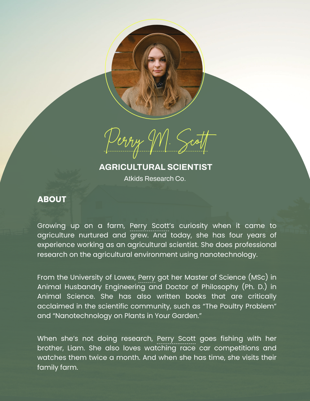 Short Professional Bio Template Edit Online Download Example