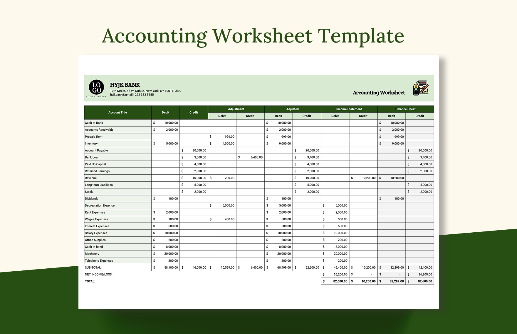 GST Accounting Template In Google Sheets Excel Download Template