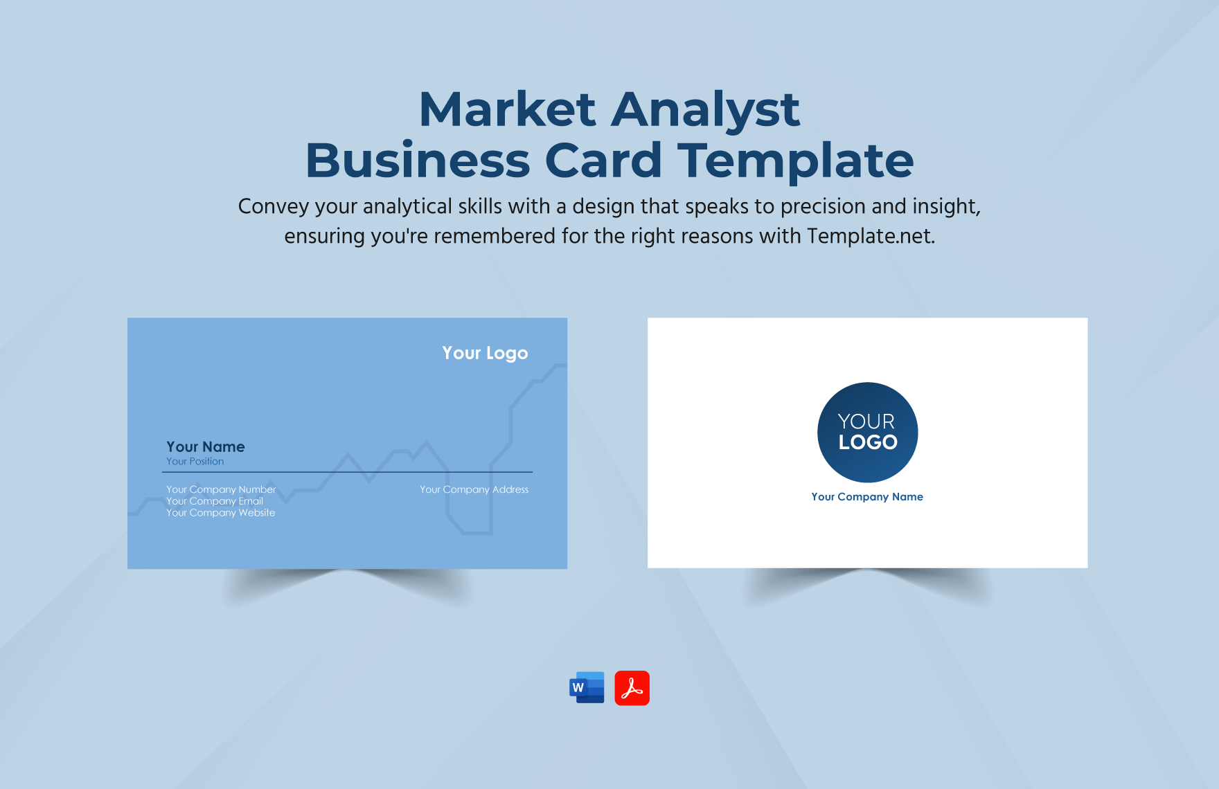 Market Analyst Business Card Template - Download in Word, PDF ...