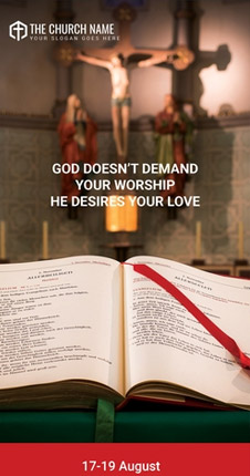 Free A3 Sample Church Brochure Template in Adobe Photoshop, Illustrator ...