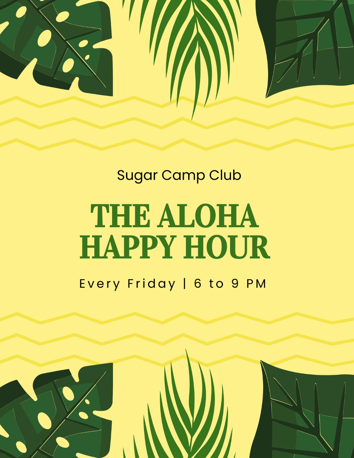 Happy Hour Event Flyer Template - Edit Online & Download Example ...