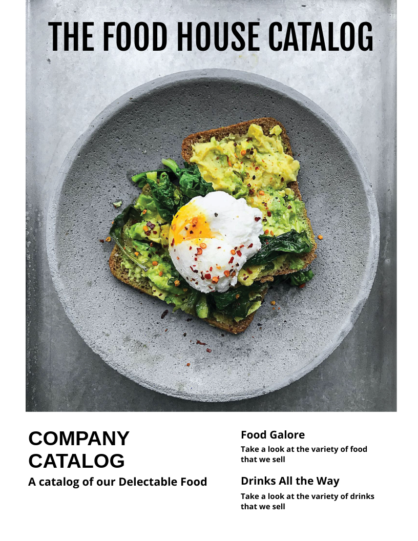 Simple Company Catalog Template - Edit Online & Download Example | Template.net