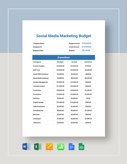 16+ Marketing Budget Templates - Free Sample, Example, Format Download