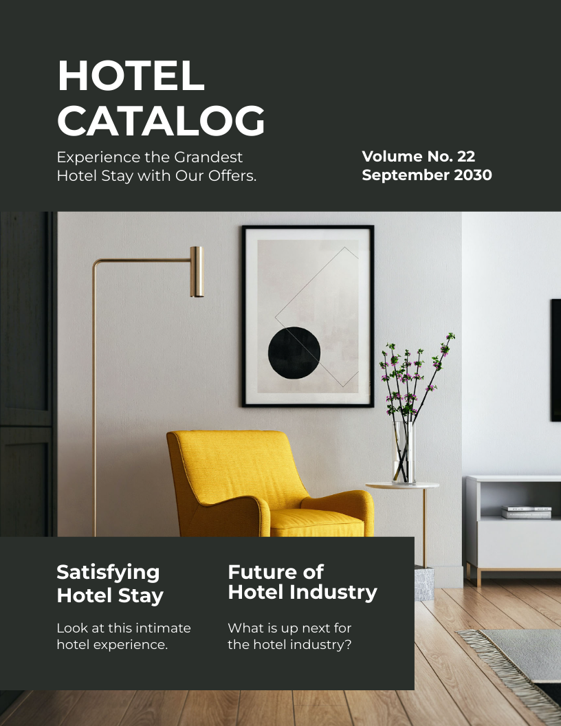 Elegance Hotel Catalog Template - Edit Online & Download Example | Template.net