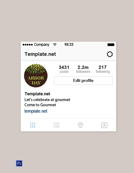 Free Arbor Day Instagram Profile Photo Template
