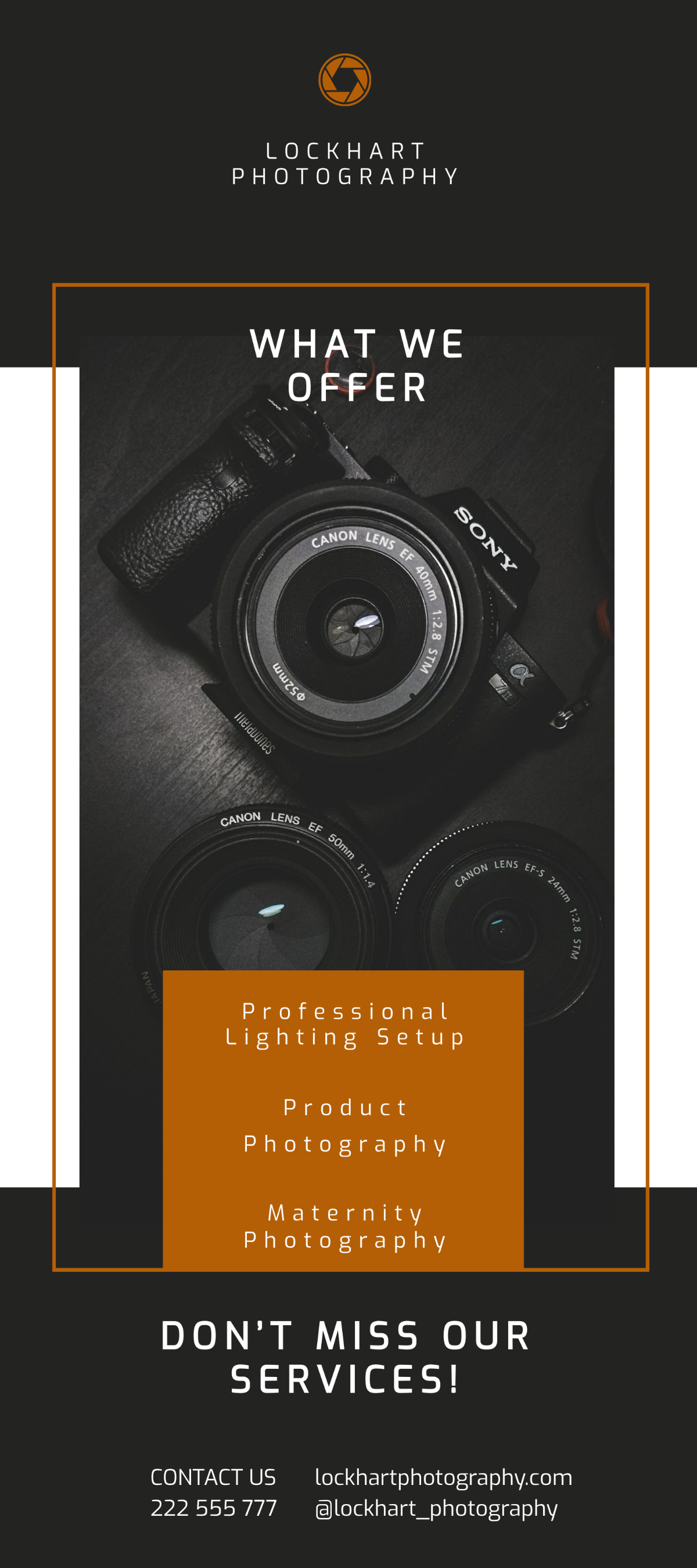 Free Photography Rack Card - Edit Online & Download | Template.net