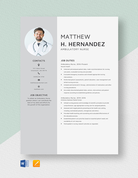 ambulatory-pharmacist-resume-template-free-pages-word-apple-pages