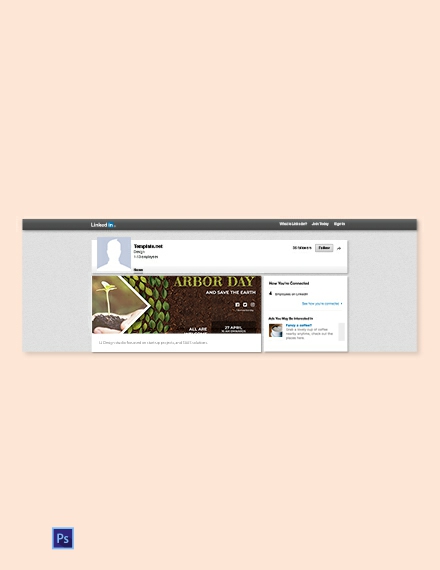 Free Arbor Day LinkedIn Blog Post Template