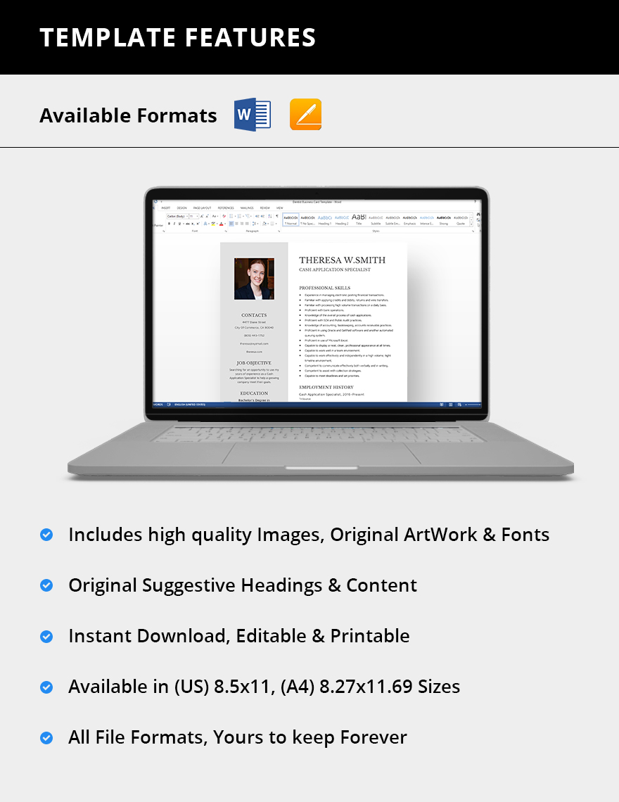 Free Cash Application Specialist Resume Download In Word Apple Pages Free Cash Application Specialist Resume Download In Word Apple Pages