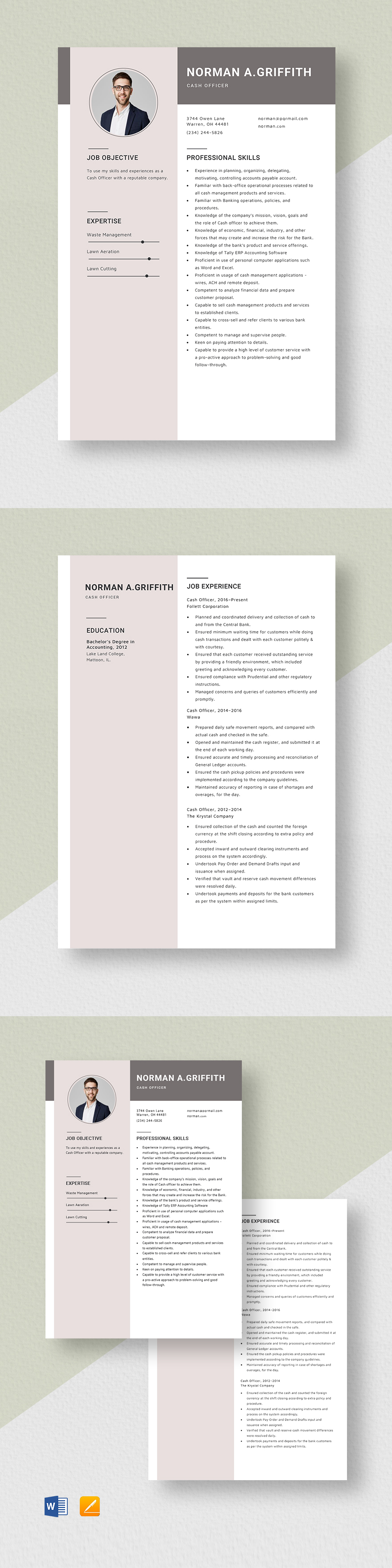 Free Family Liaison Officer Resume Template - Word, Apple Pages ...