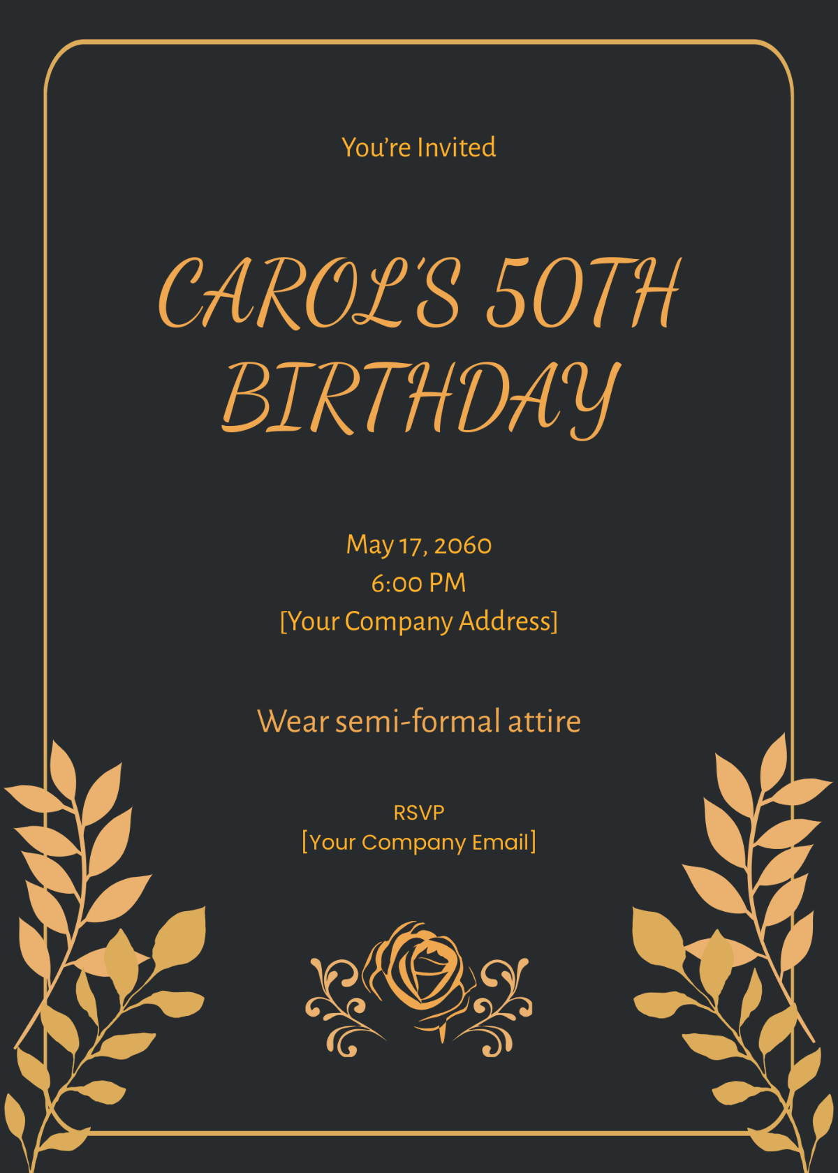 Template 50th Birthday Invitations Free Printable Pdf Infoupdate Template 50th Birthday Invitations Free Printable Pdf Infoupdate