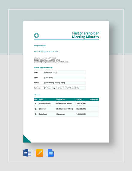Download 45 Meeting Minutes Templates In Microsoft Word DOC Template