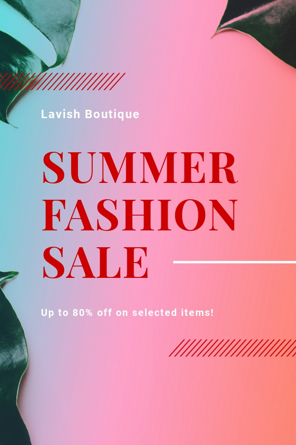 Spring Sale Pinterest Pin Template - PSD | Template.net