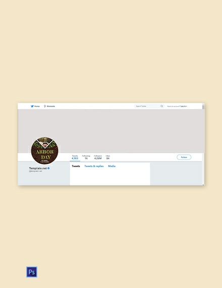 Free Arbor Day Twitter Profile Photo Template