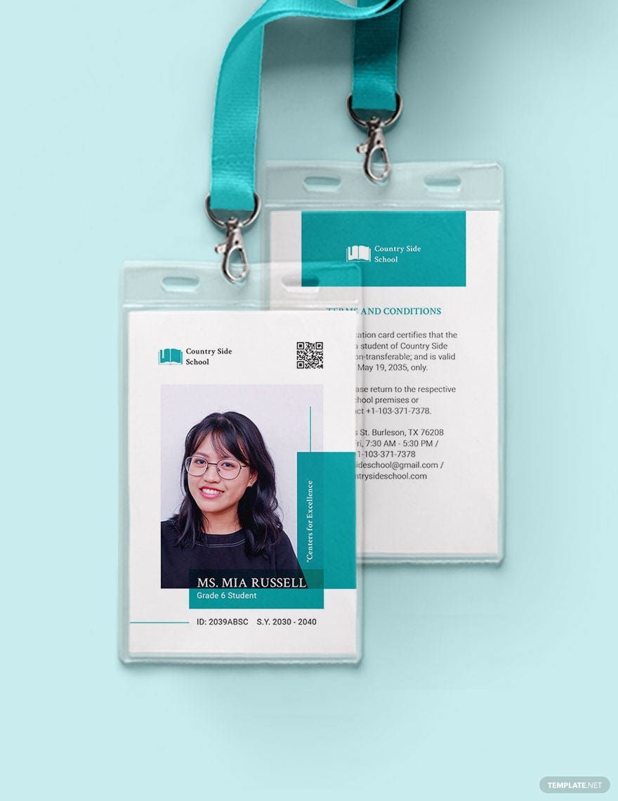 Pharmacy School ID Card Template In PSD Word Pages Illustrator