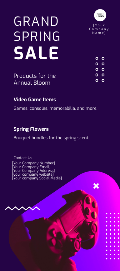 Spring Sale DL Card Template - Edit Online & Download Example ...