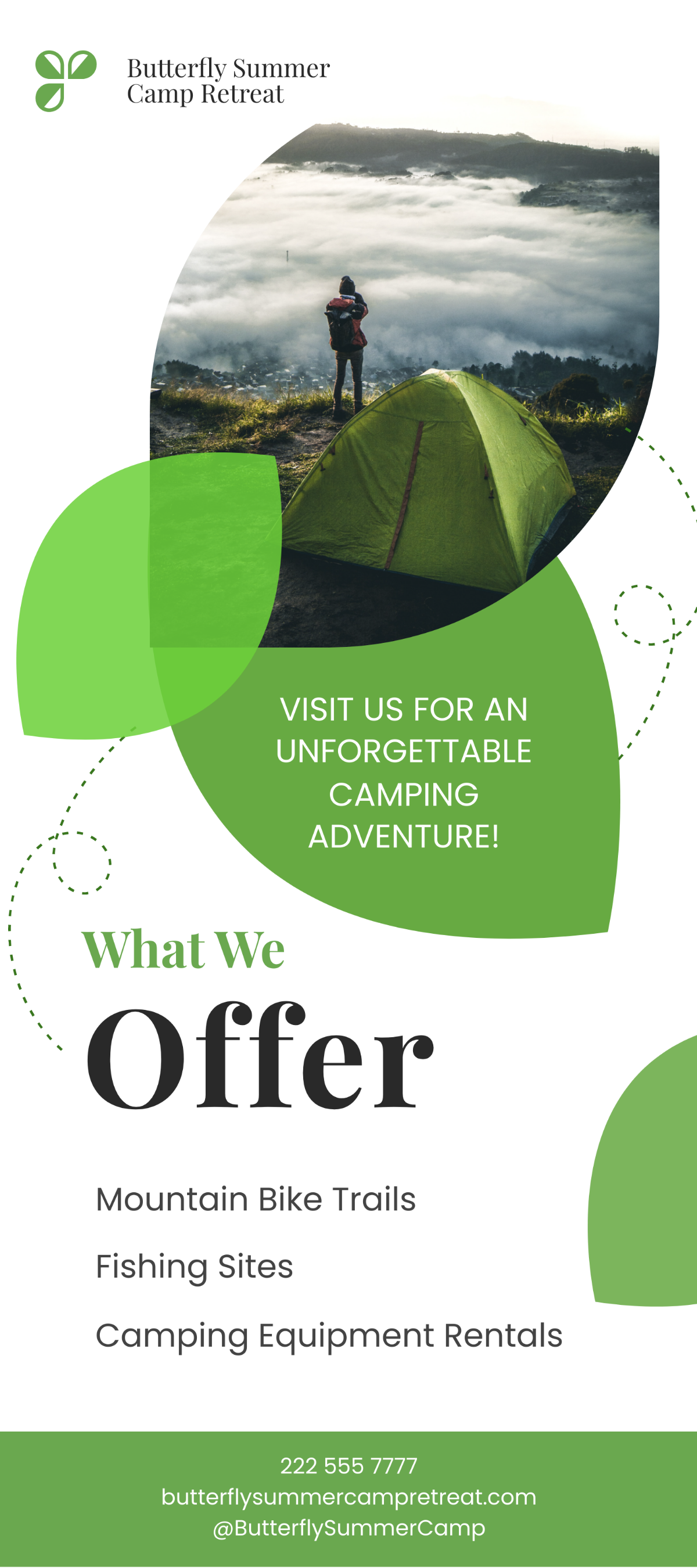 Mountain Camp Rack Card Template - Edit Online & Download Example ...