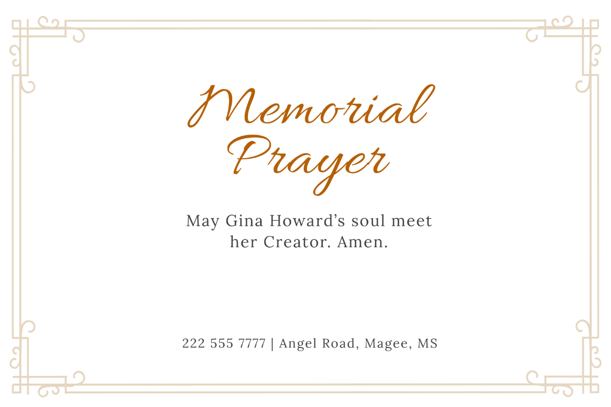 Free Prayer Card Templates Editable And Printable