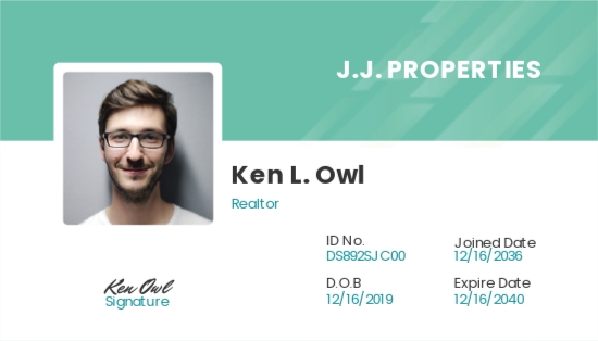 Visitor/ Guest ID Card Format Template