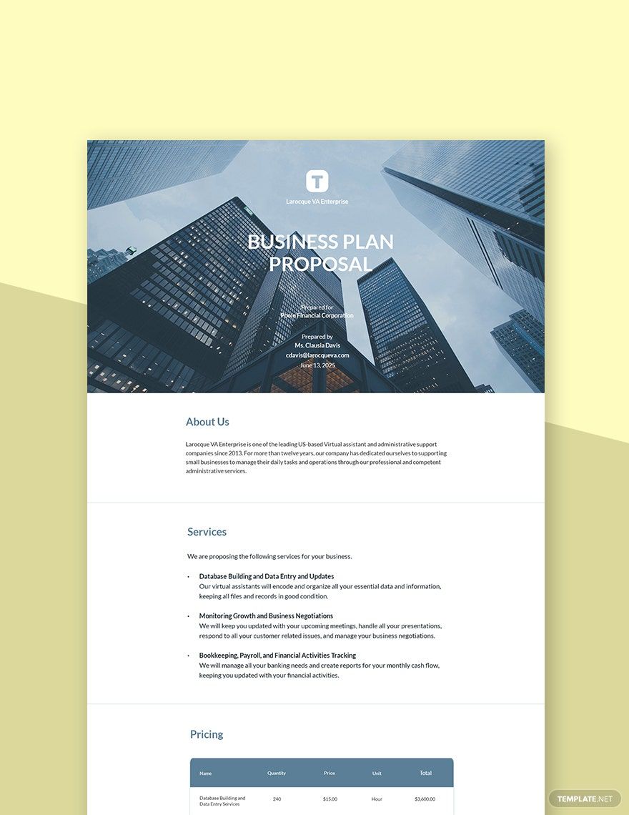 Health Care Proposal Template - Google Docs, Word, Apple Pages ...