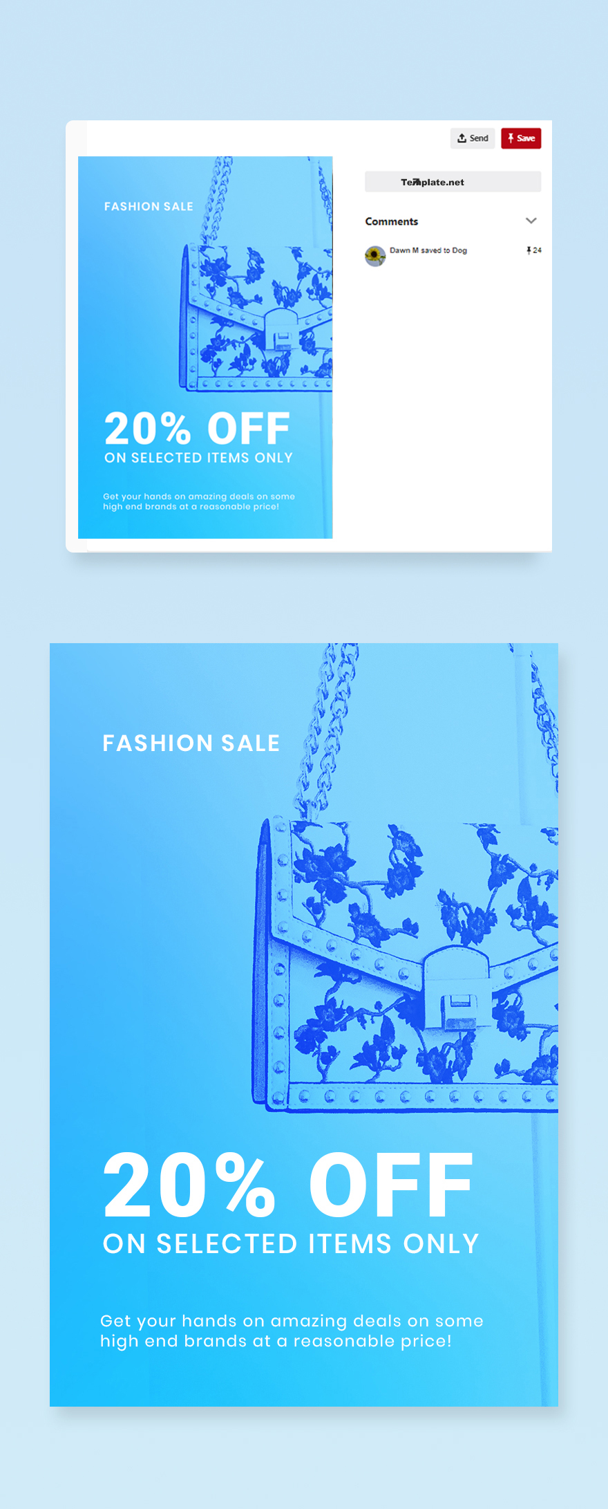 Spring Sale Pinterest Pin Template - PSD | Template.net