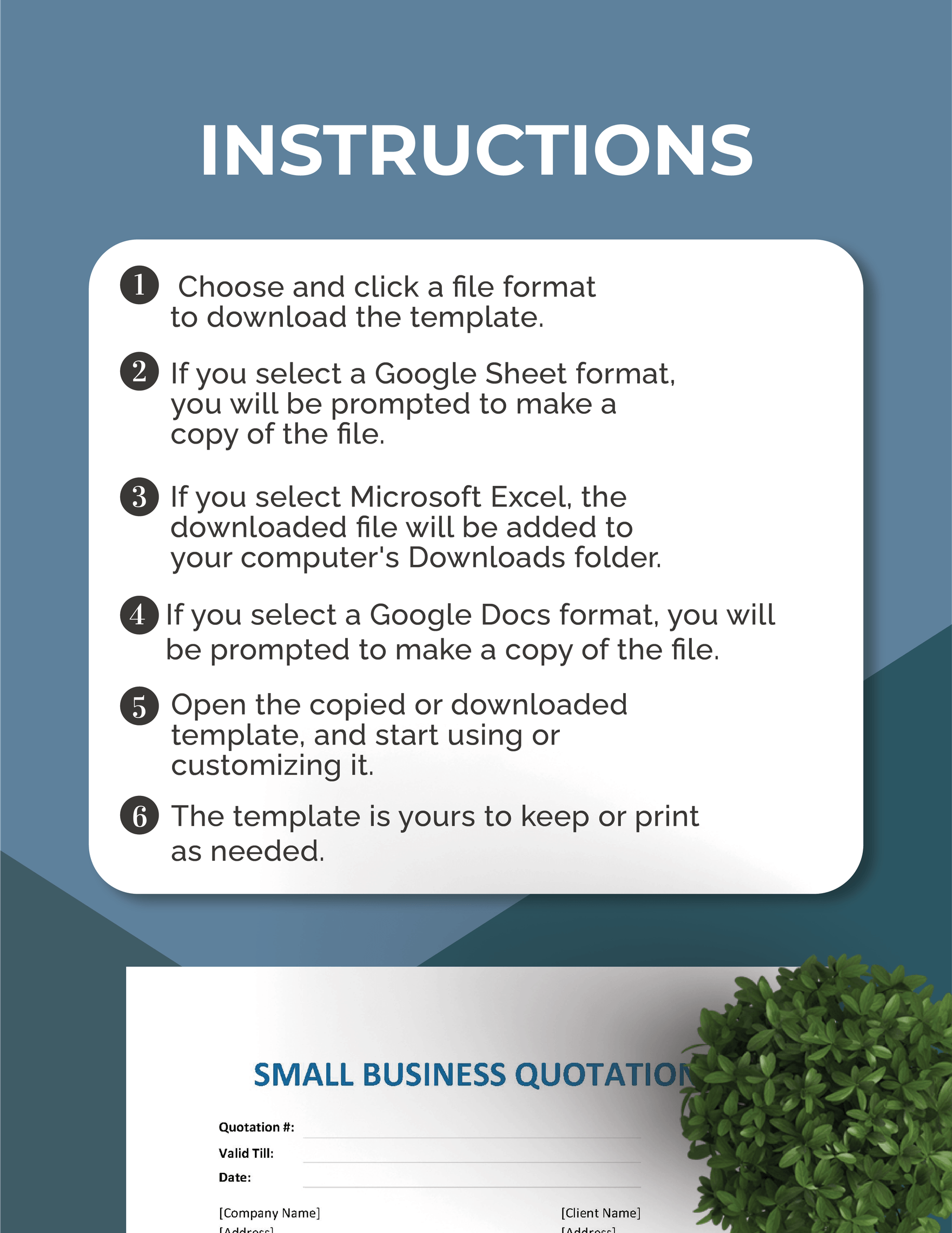 Free Small Business Quotation Template - Download in Word, Google Docs ...