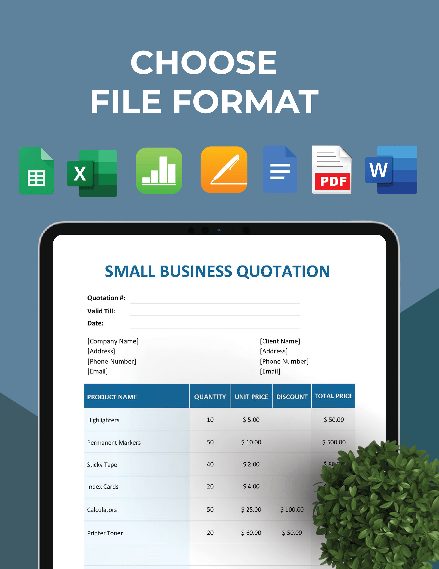 Free Small Business Quotation Template - Download in Word, Google Docs ...