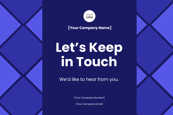 FREE Keep In Touch Card Templates Examples Edit Online Download