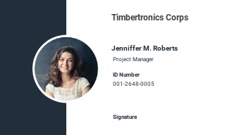 Free Simple Freelance ID Card Template