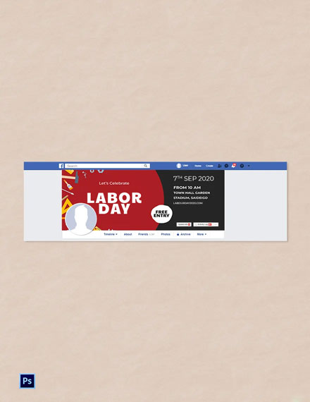 Free Labor Day Facebook Post Template - Download in PSD | Template.net