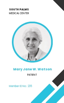 Patient ID Card Template