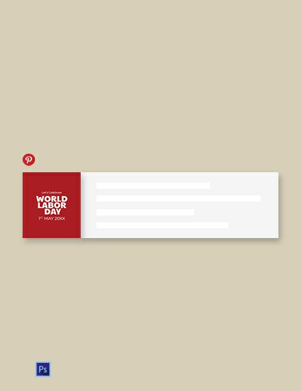 Free Labor Day Pinterest Board Cover Template
