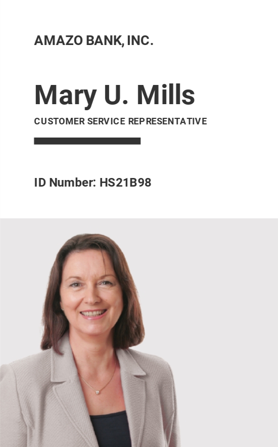 Team Association ID Card Template